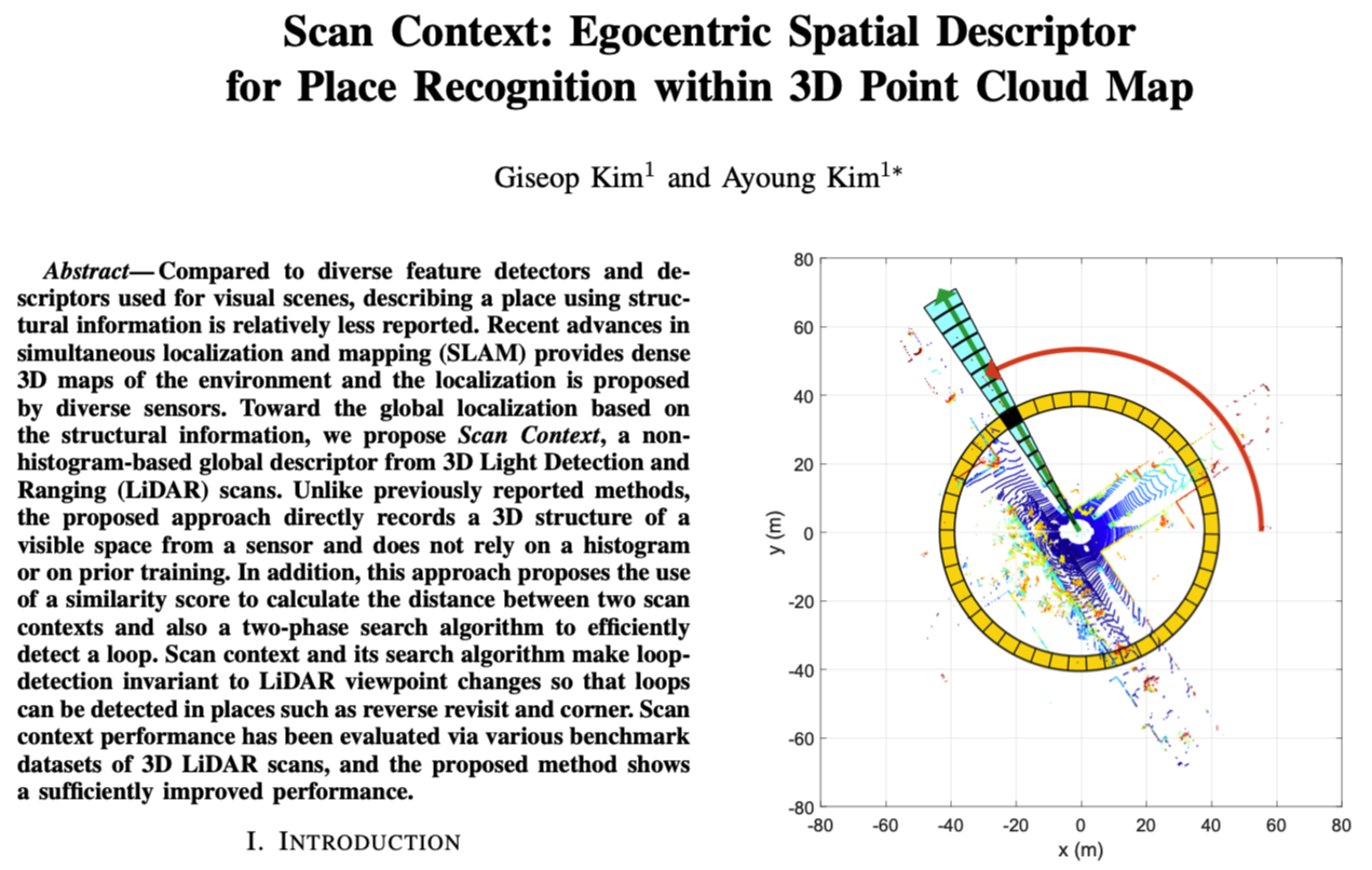 Scan-Context论文阅读 | EpsilonJohn's Blog